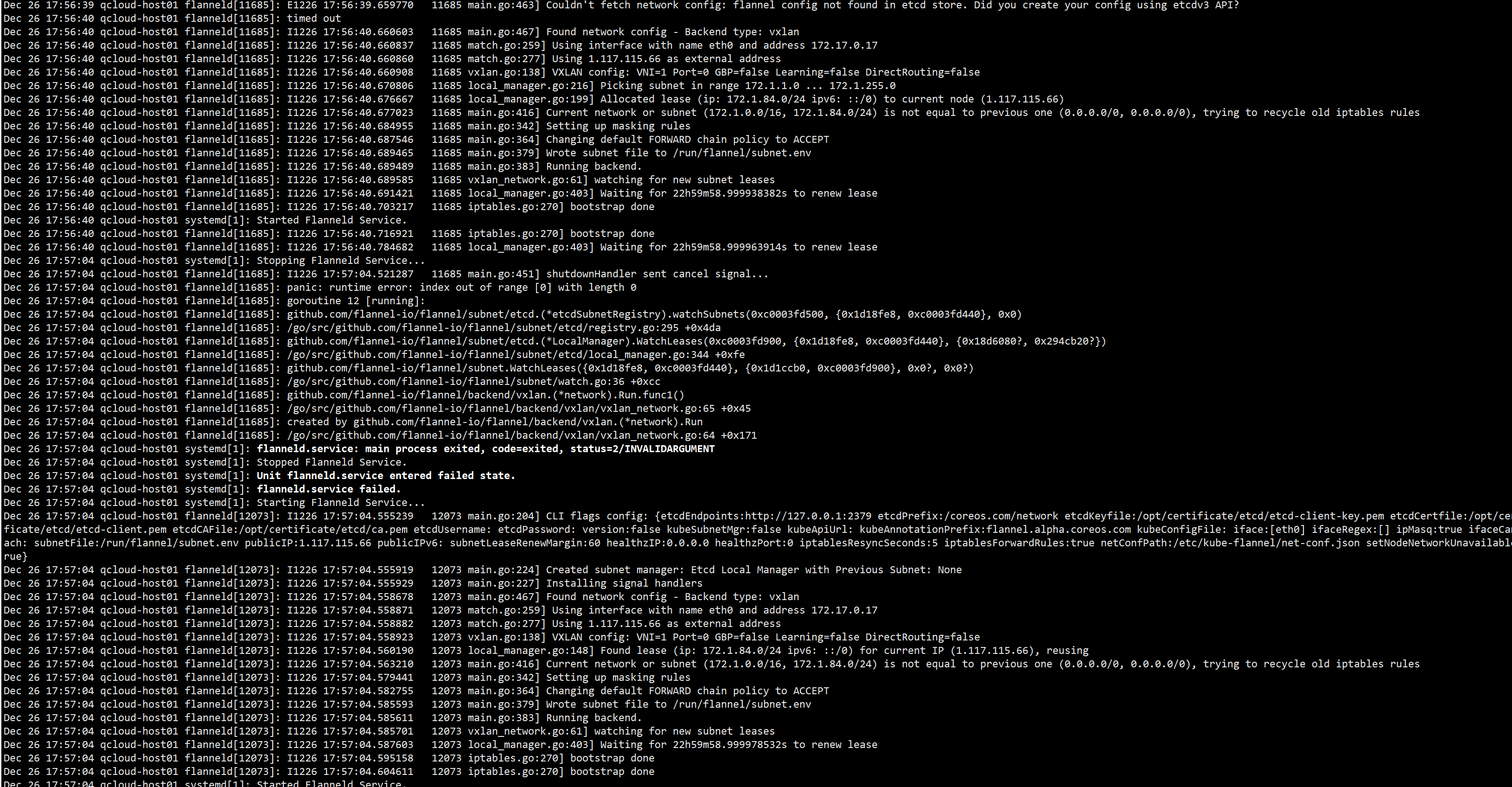 3.5.4 启动错误 · Issue #1695 · flannel-io/flannel · GitHub