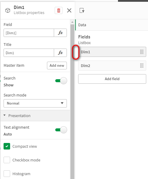 Improvement: Distinguish which dimension/field has the sub-panel open · Issue #209 · qlik-oss/sn ...