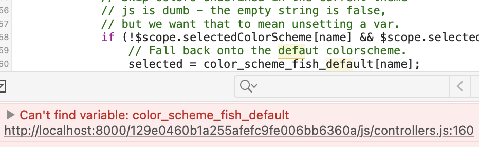 fish_config: silently doesn't set color schemes. · Issue #8419 · fish-shell/fish-shell · GitHub