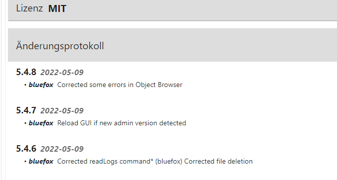 Every Readme Is No Longer Updated Again · Issue 1697 · Iobroker