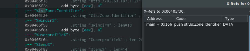 Enable X-refs in Strings panel and X-refs can not find strings · Issue #801 · rizinorg/cutter ...