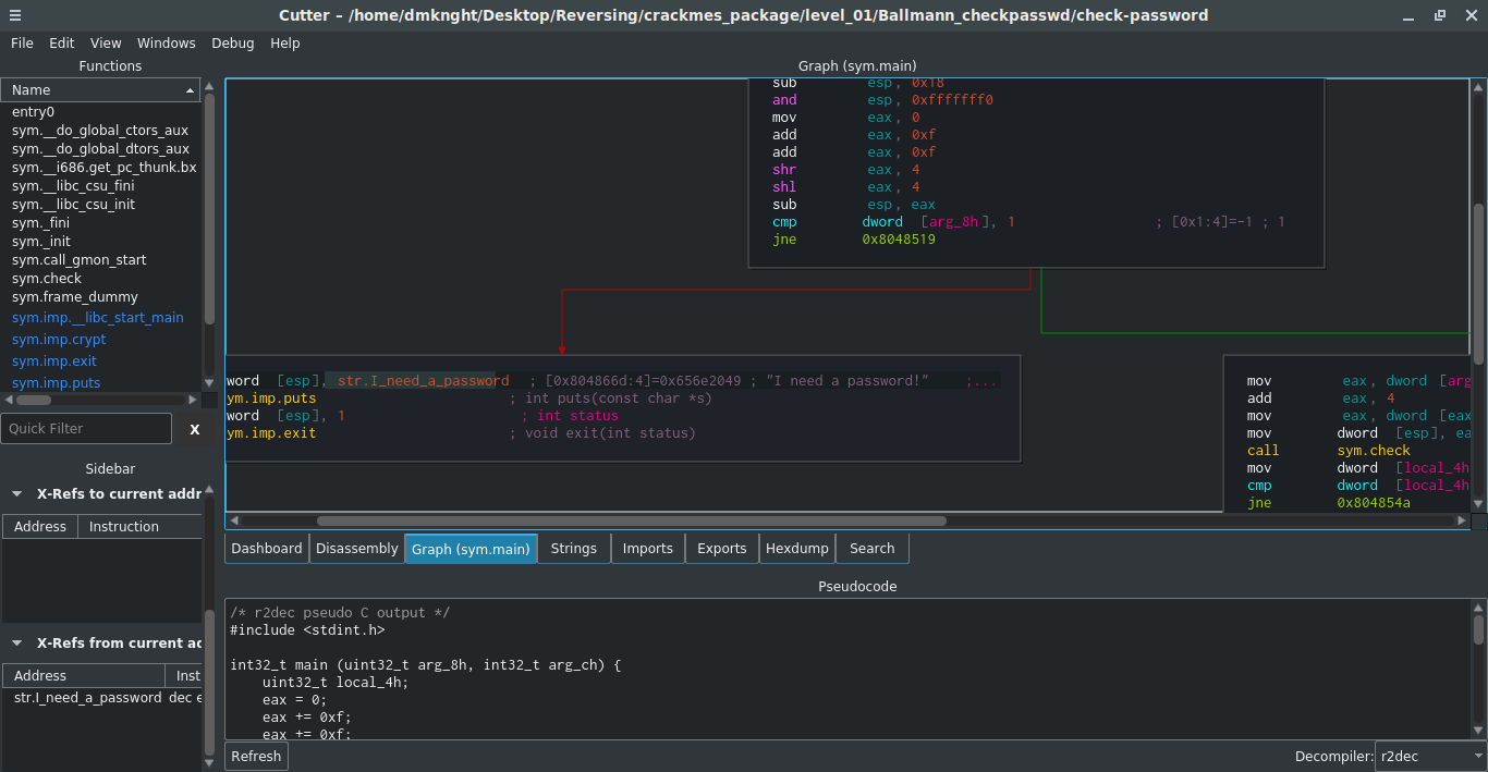Enable X-refs in Strings panel and X-refs can not find strings · Issue #801 · rizinorg/cutter ...
