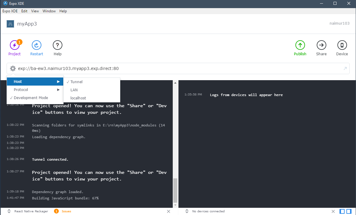 could not load exp://ipaddres+port · Issue #81 · expo/create-react-native-app · GitHub