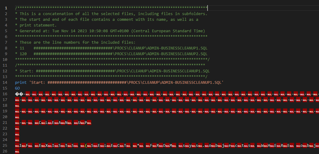 Very strange result for some files · Issue #29 · BateleurIO/vscode-combine-files · GitHub