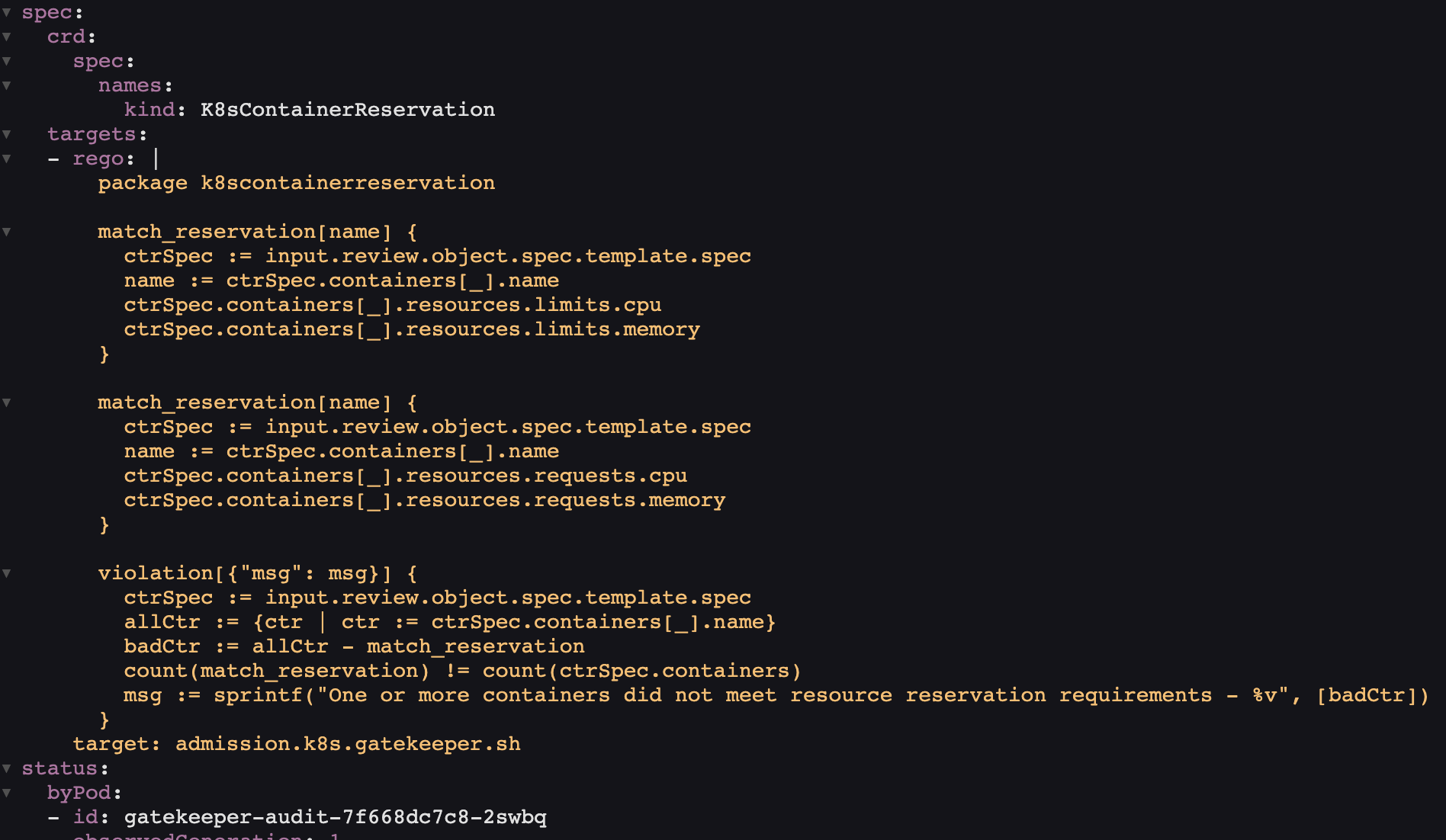 Constraint Template read from file mangles rego · Issue #2647 · rancher/dashboard · GitHub