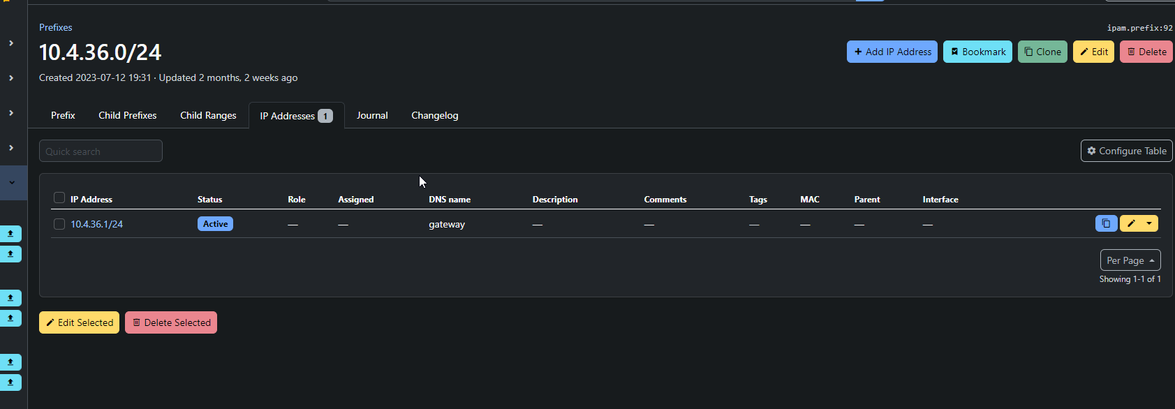 Available Ip Address Not Appears On Prefix Ip Addresses Menu · Issue 