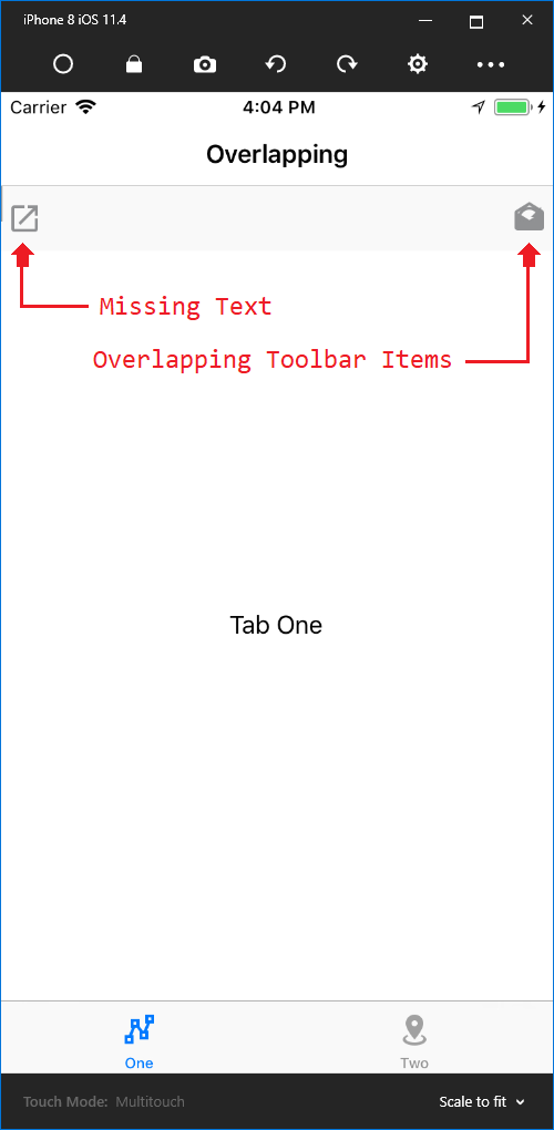 [iOS] Secondary Toolbar Items overlapping · Issue #2798 · xamarin/Xamarin.Forms · GitHub