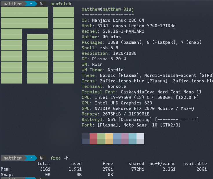 Inaccurate memory usage being reported · Issue #1621 · dylanaraps/neofetch · GitHub