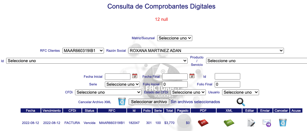 Error de Cancelación - 12 Null · Issue #2036 · jccastillo0007/eFacturaT ...