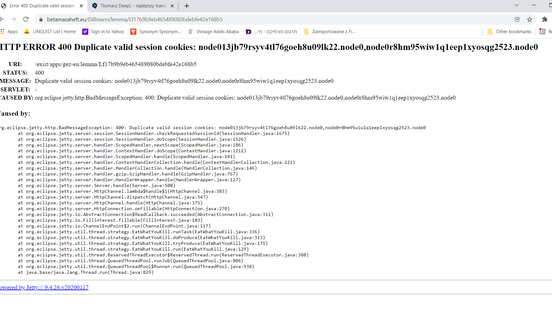 Duplicate valid session cookies · Issue #387 · BetaMasaheft/Dillmann · GitHub