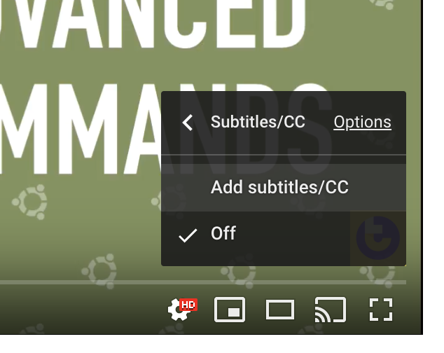 Add subtitles to Advanced Command Line video · Issue #702 · Techtonica/curriculum · GitHub