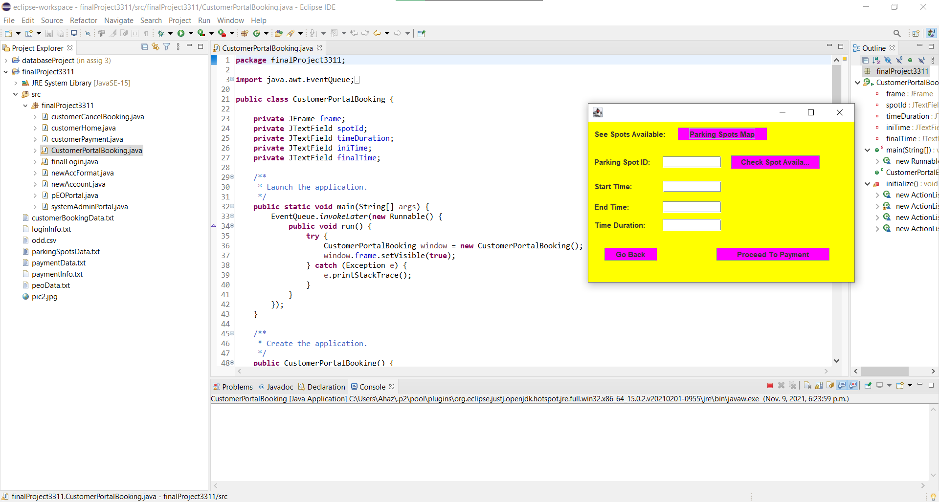 GitHub - ahazgoraya/Java-GUI-car-parking-system-: Eclipse IDE JAVA GUI application