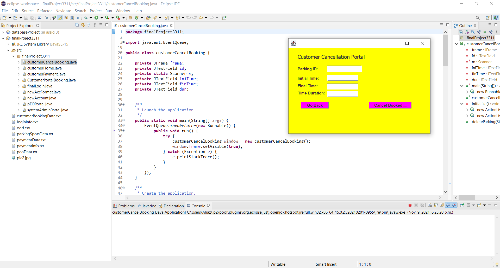 GitHub - ahazgoraya/Java-GUI-car-parking-system-: Eclipse IDE JAVA GUI application