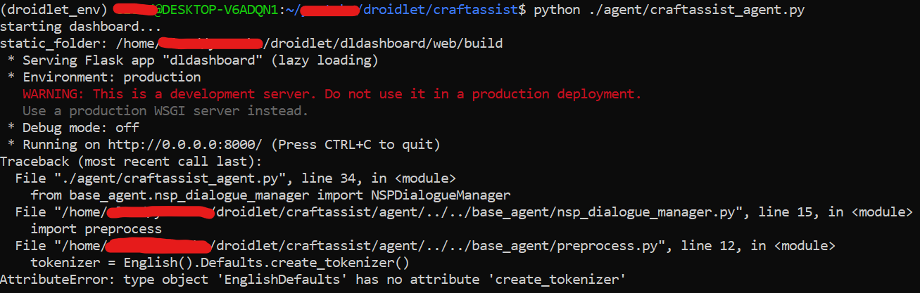 running craftassist, building the client and the server · Issue #46 · facebookresearch/fairo ...