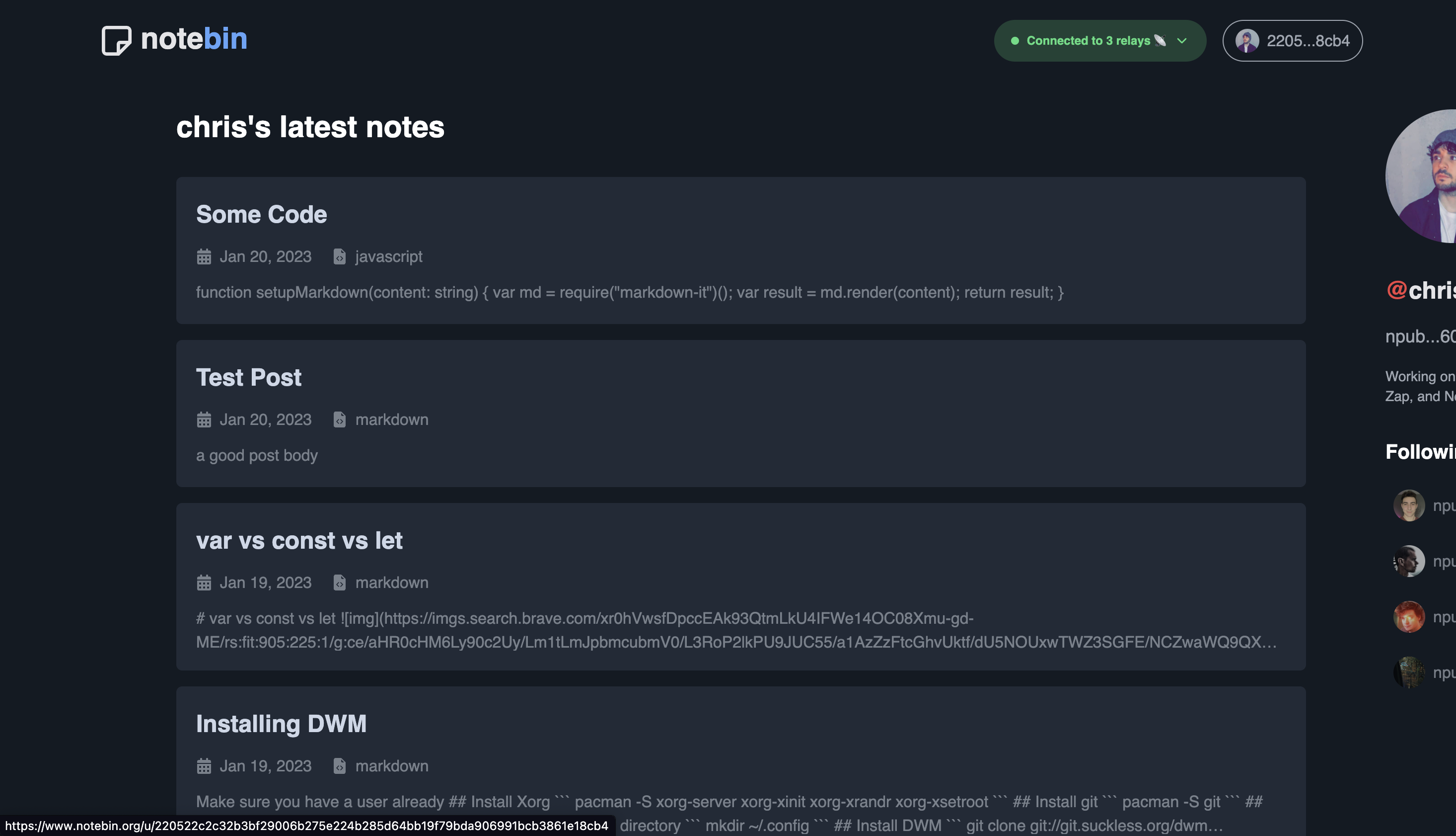 fix width issue on profile · Issue #95 · nodetec/notebin · GitHub