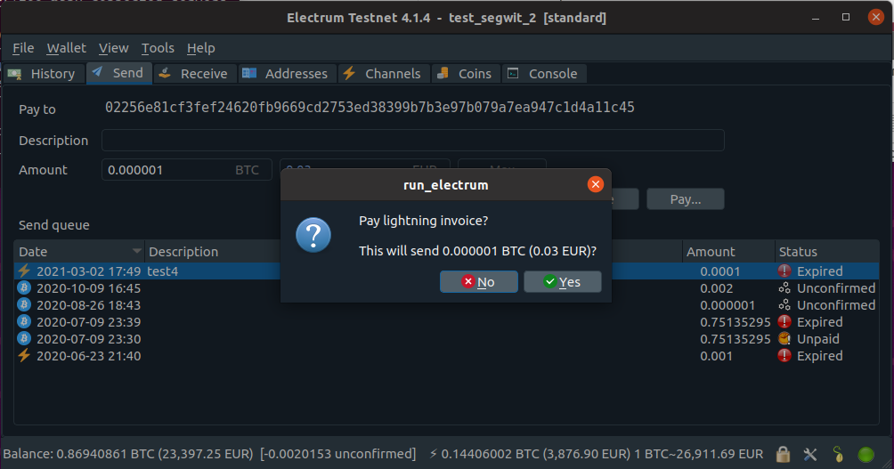 kivy: show fiat amount when paying lightning invoice · Issue #7410 · spesmilo/electrum · GitHub