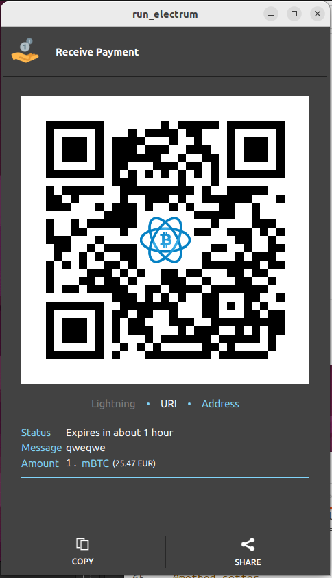 qml: add option to show onchain address in ReceiveDetailsDialog · Issue #8331 · spesmilo ...