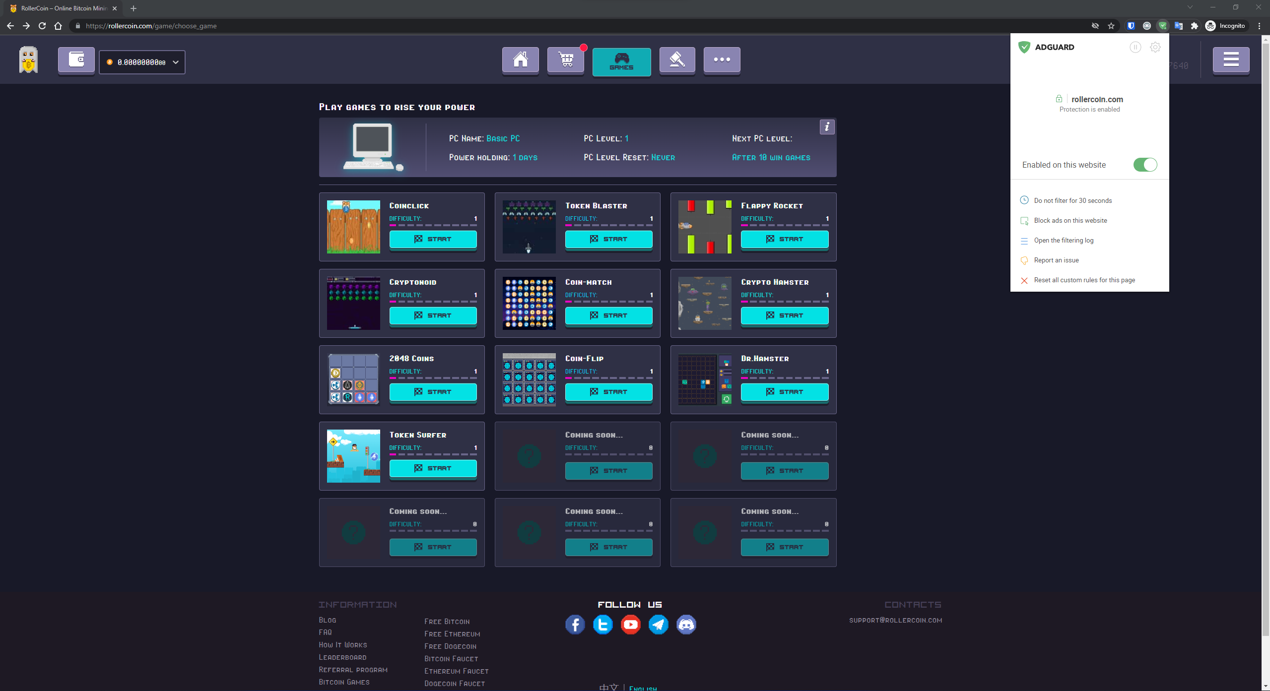 rollercoin.com · Issue #97060 · AdguardTeam/AdguardFilters · GitHub