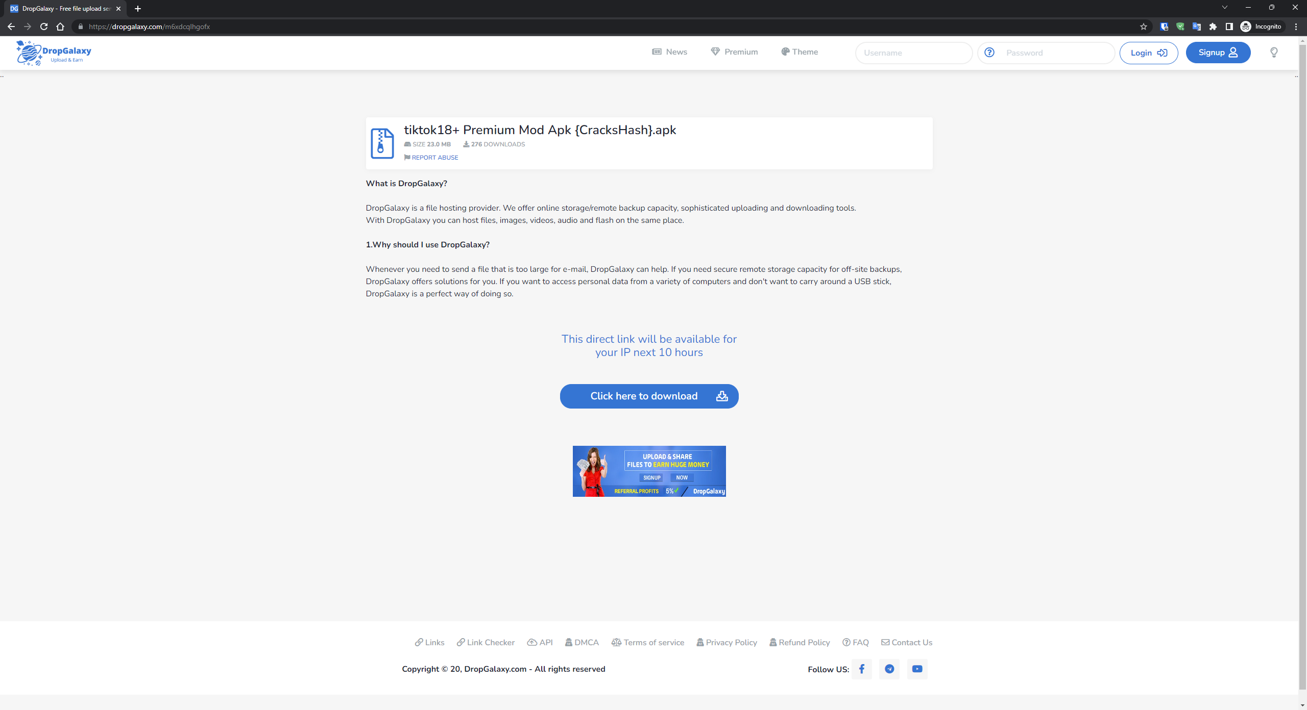dropgalaxy.com · Issue #403 · AdguardTeam/AdGuardExtra · GitHub