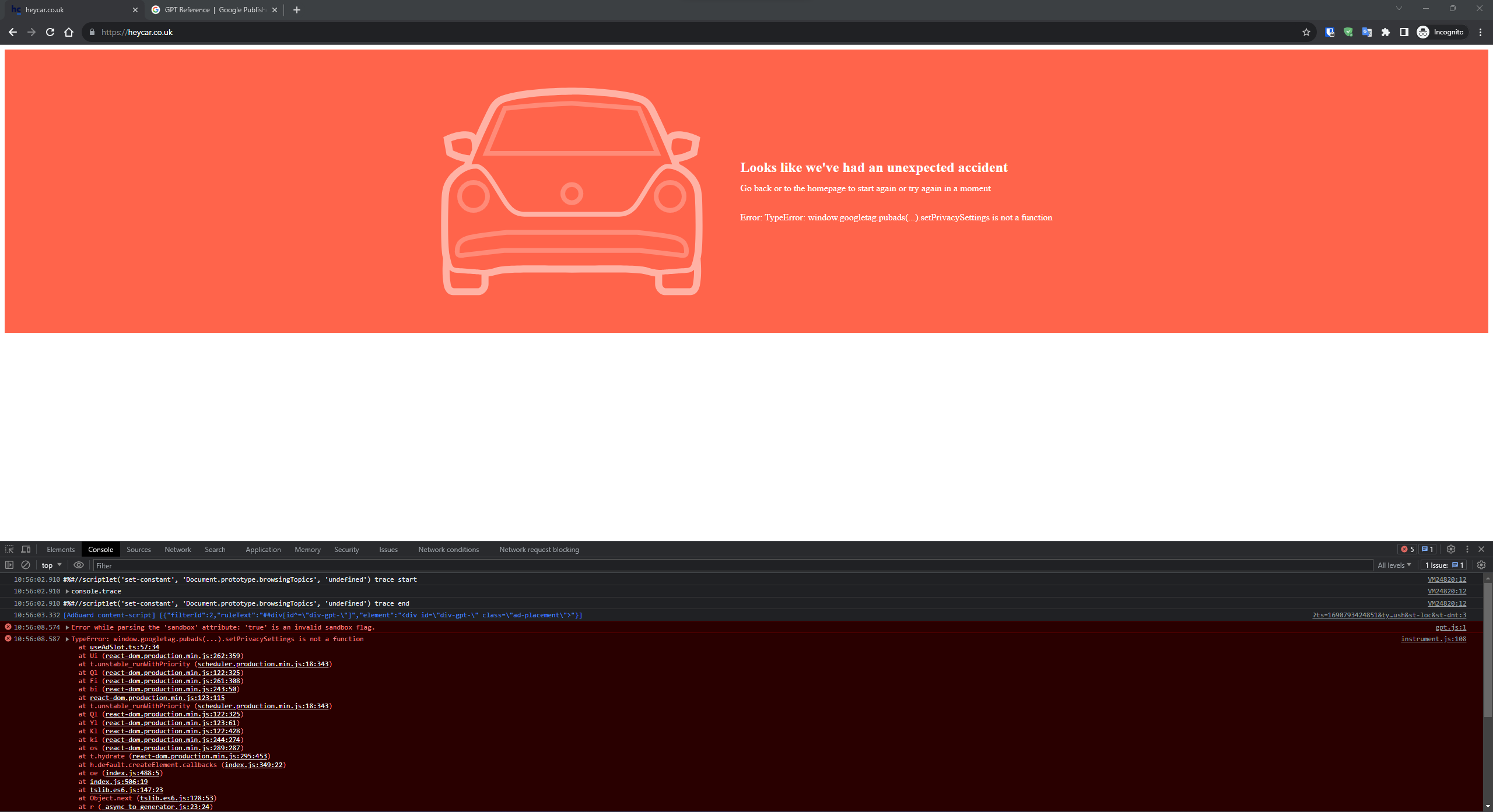 Fix 'googletagservices-gpt' — setPrivacySettings · Issue #344 · AdguardTeam/Scriptlets · GitHub