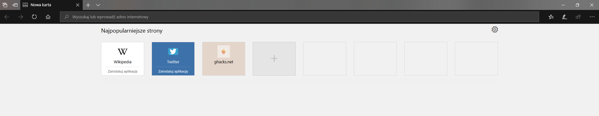 AdGuard blocks the Top Sites from generating its icons in Microsoft ...