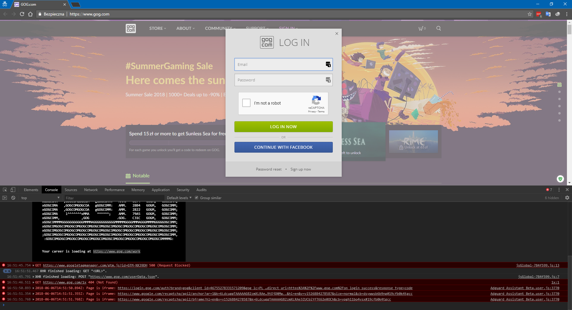 Assistant breaks login frame on gog.com · Issue #236 · AdguardTeam/AdguardAssistant · GitHub