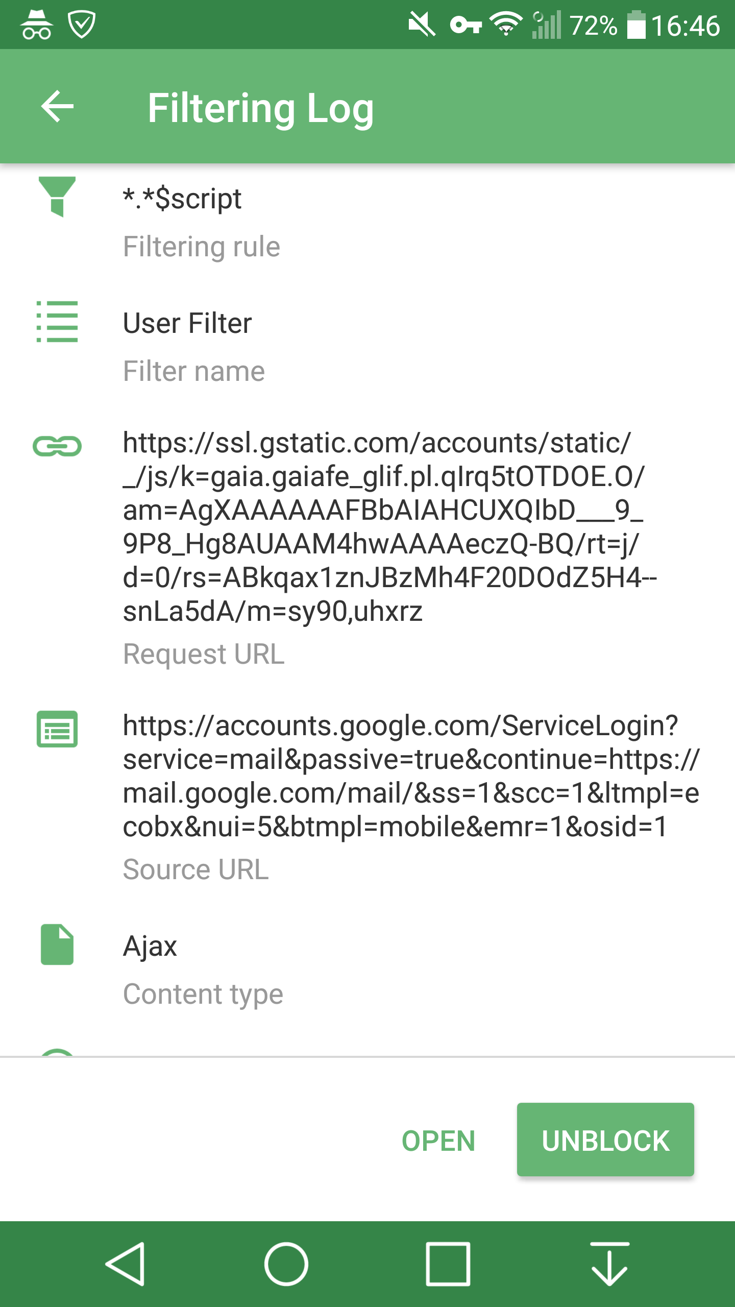 Rule with "$script" modifier blocks also "ajax/xmlhttprequest" · Issue #493 · AdguardTeam ...
