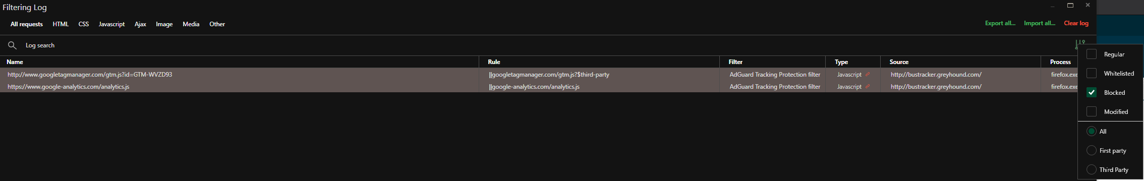 bustracker.greyhound.com · Issue #35423 · AdguardTeam/AdguardFilters · GitHub