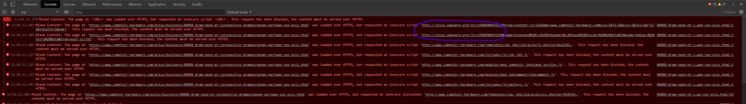 Mixed Content issue · Issue #1260 · AdguardTeam/CoreLibs · GitHub