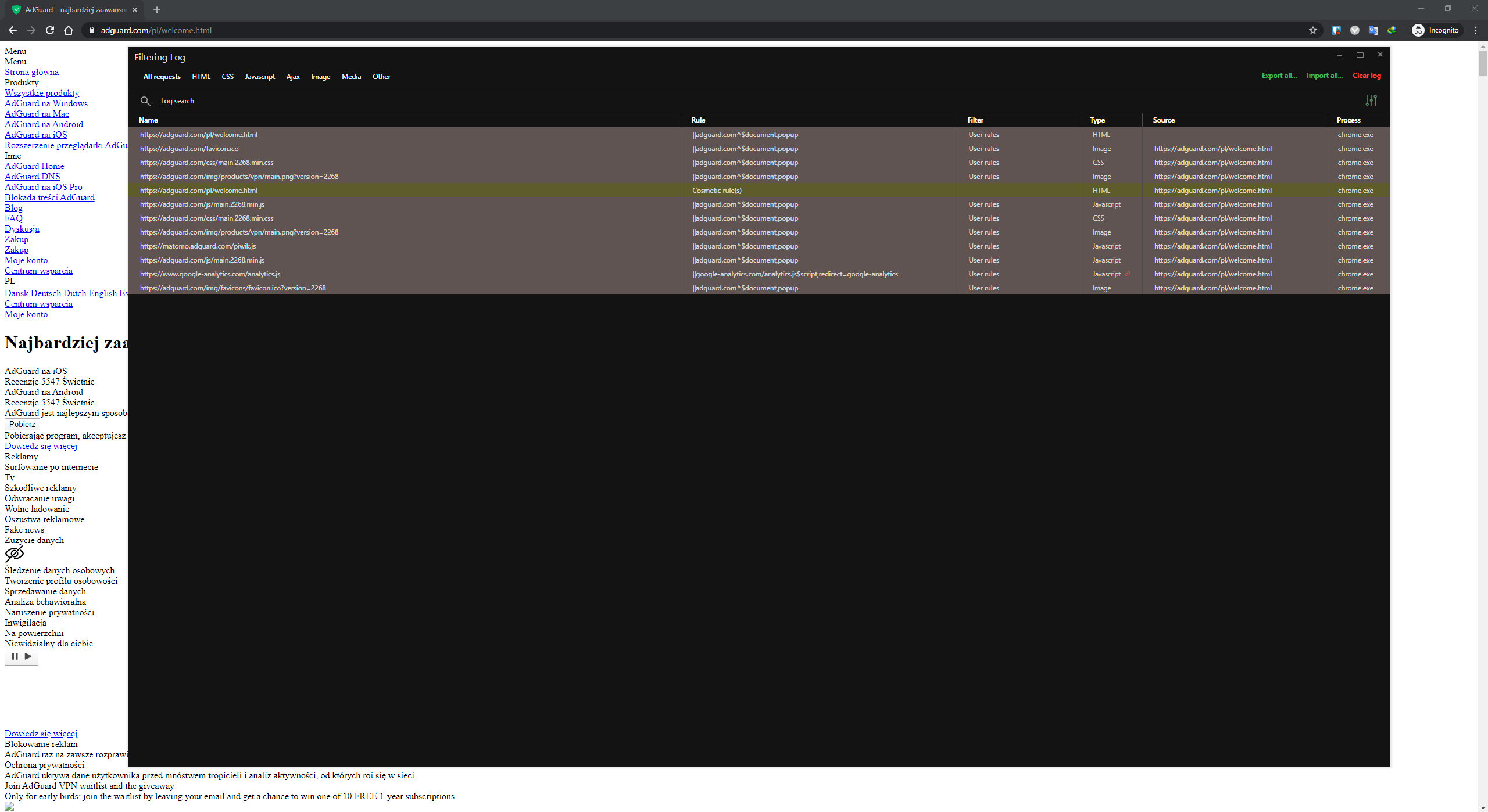 "Proceed anyway" option doesn't work correctly if website is blocked by ...