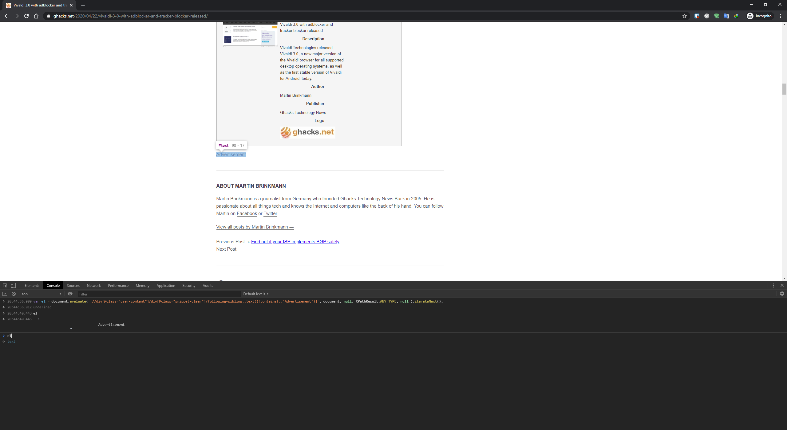 Some :xpath rules don't work · Issue #106 · AdguardTeam/ExtendedCss · GitHub