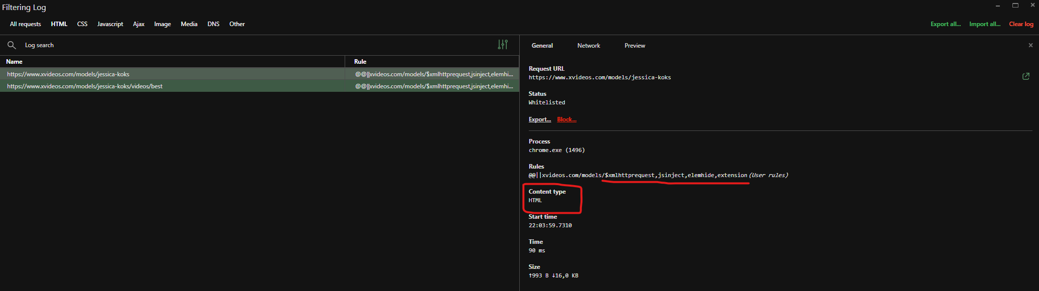 Exceptions with xmlhttprequest type are applied to document · Issue #1336 · AdguardTeam/CoreLibs ...