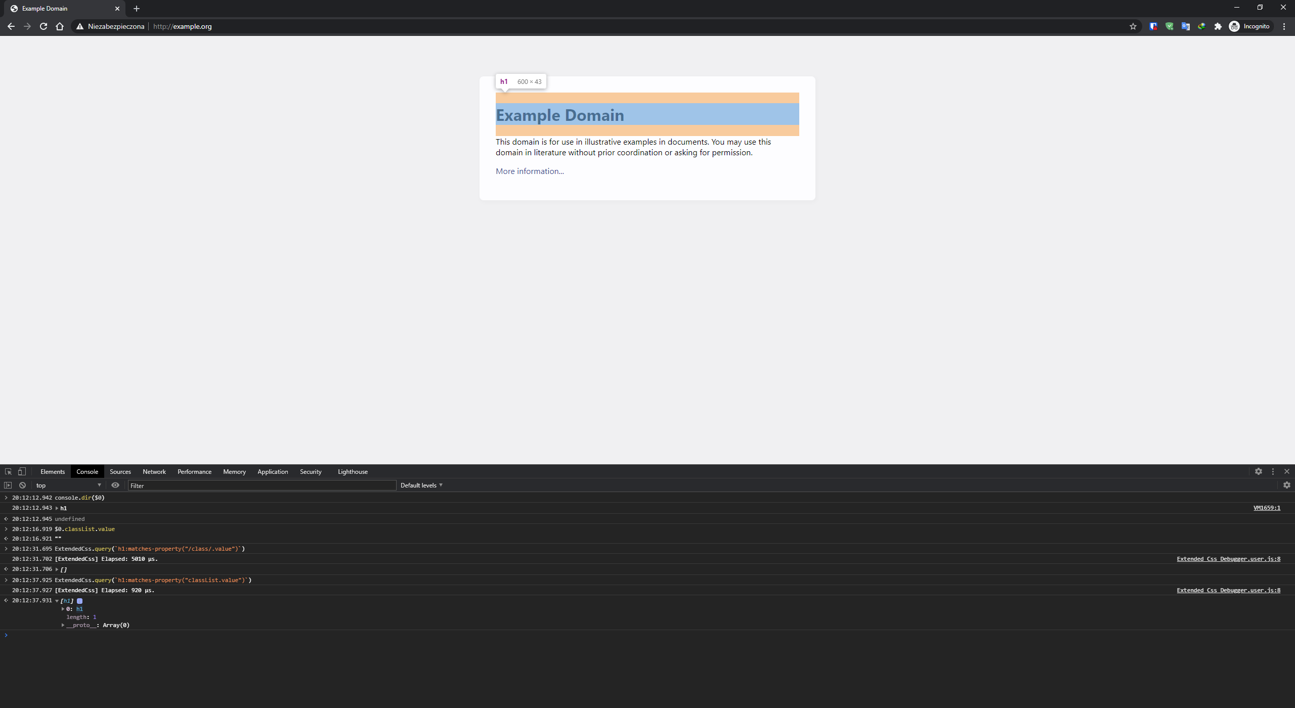 Add possibility to match element basing on properties · Issue #97 · AdguardTeam/ExtendedCss · GitHub