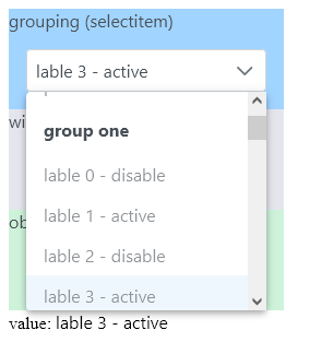 SelectOneMenu: SelectItemGroup combination defect · Issue #9146 · primefaces/primefaces · GitHub