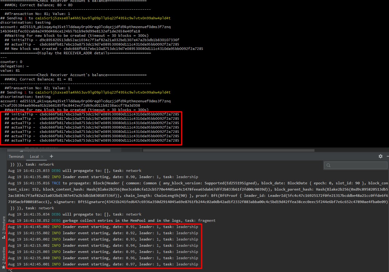 The Node stops creating blocks (BFT and Genesis) · Issue #591 · input-output-hk/jormungandr · GitHub