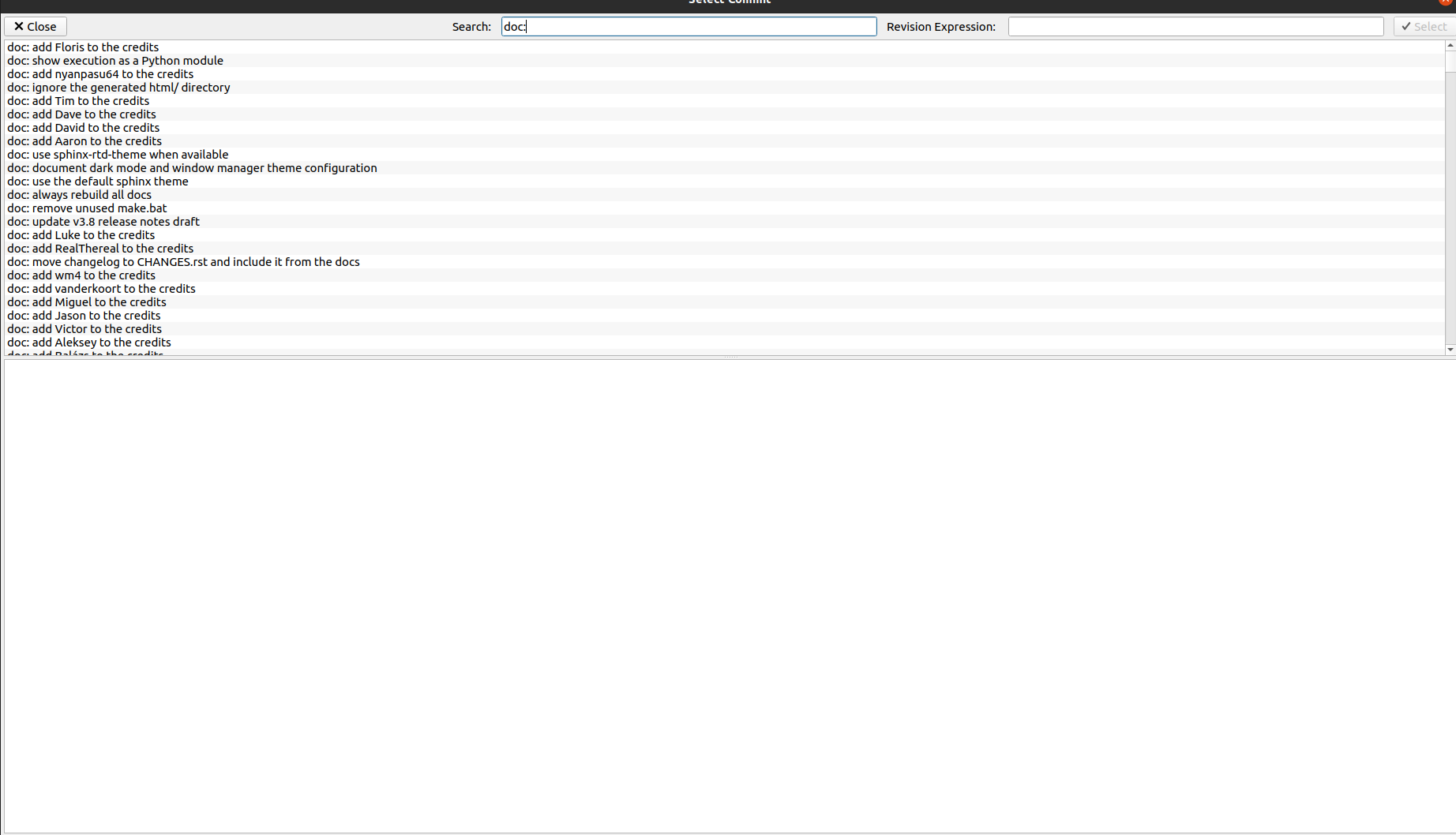 [Feature Request] Search commit titles in "fixup" and "reuse" views · Issue #795 · git-cola/git ...