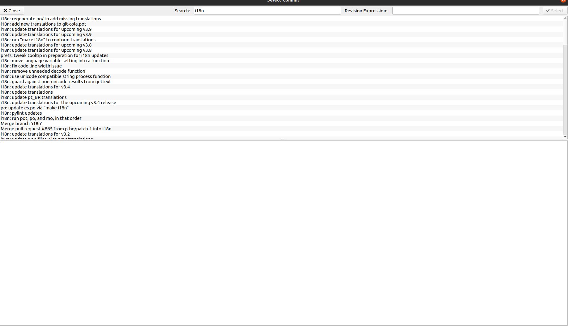 [Feature Request] Search commit titles in "fixup" and "reuse" views · Issue #795 · git-cola/git ...