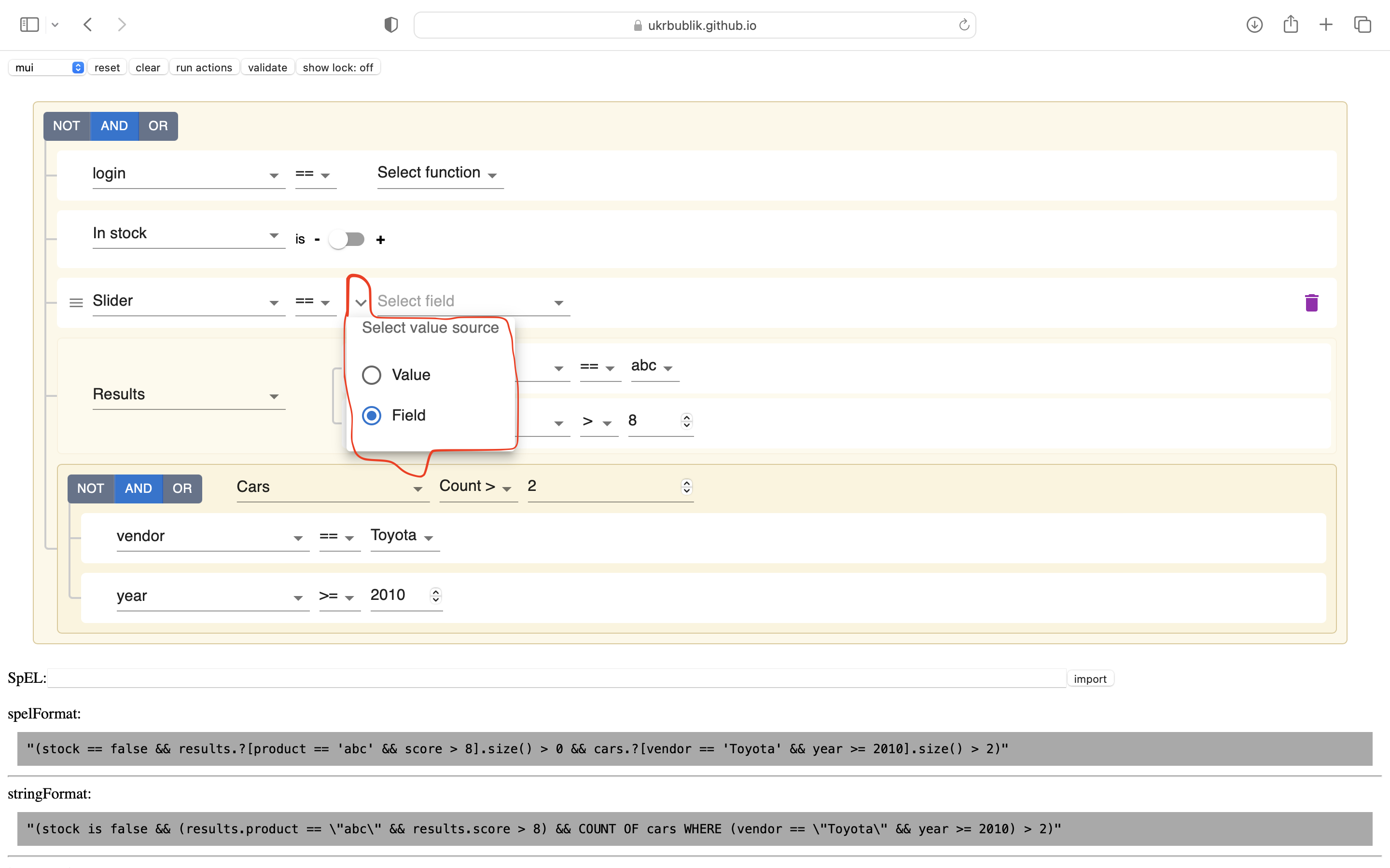 Function in LHS · Issue #287 · ukrbublik/react-awesome-query-builder · GitHub