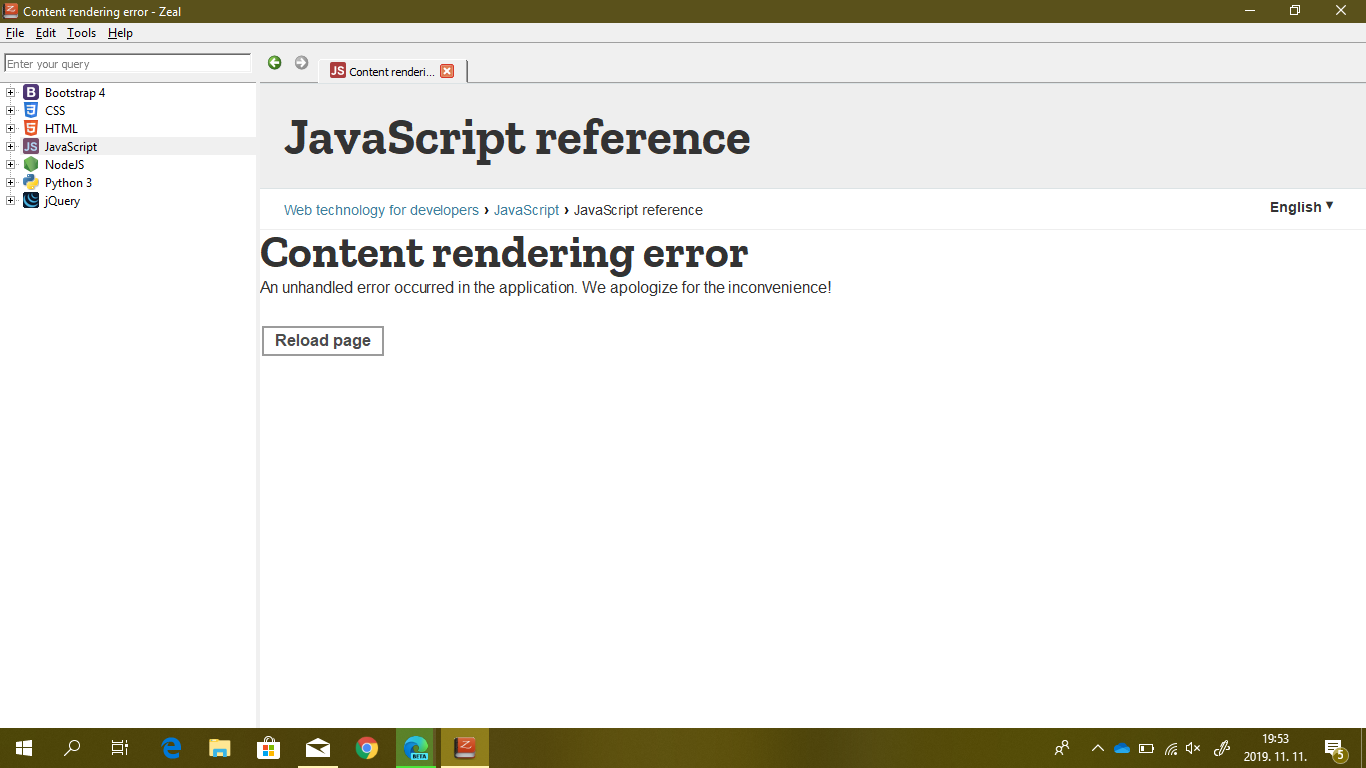 Content rendering error · Issue #1156 · zealdocs/zeal · GitHub