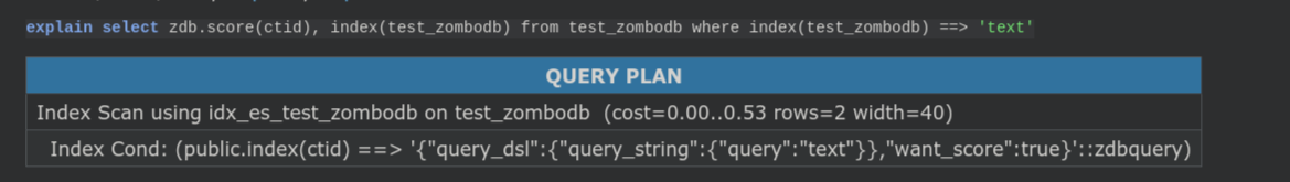 [question] how to use zdb.score with an index on a function · Issue ...