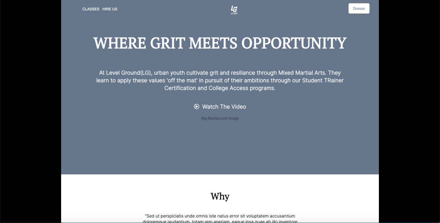 GitHub - ywiley94/levelGround: Level Ground fitness gym website built with responsiveness to ...