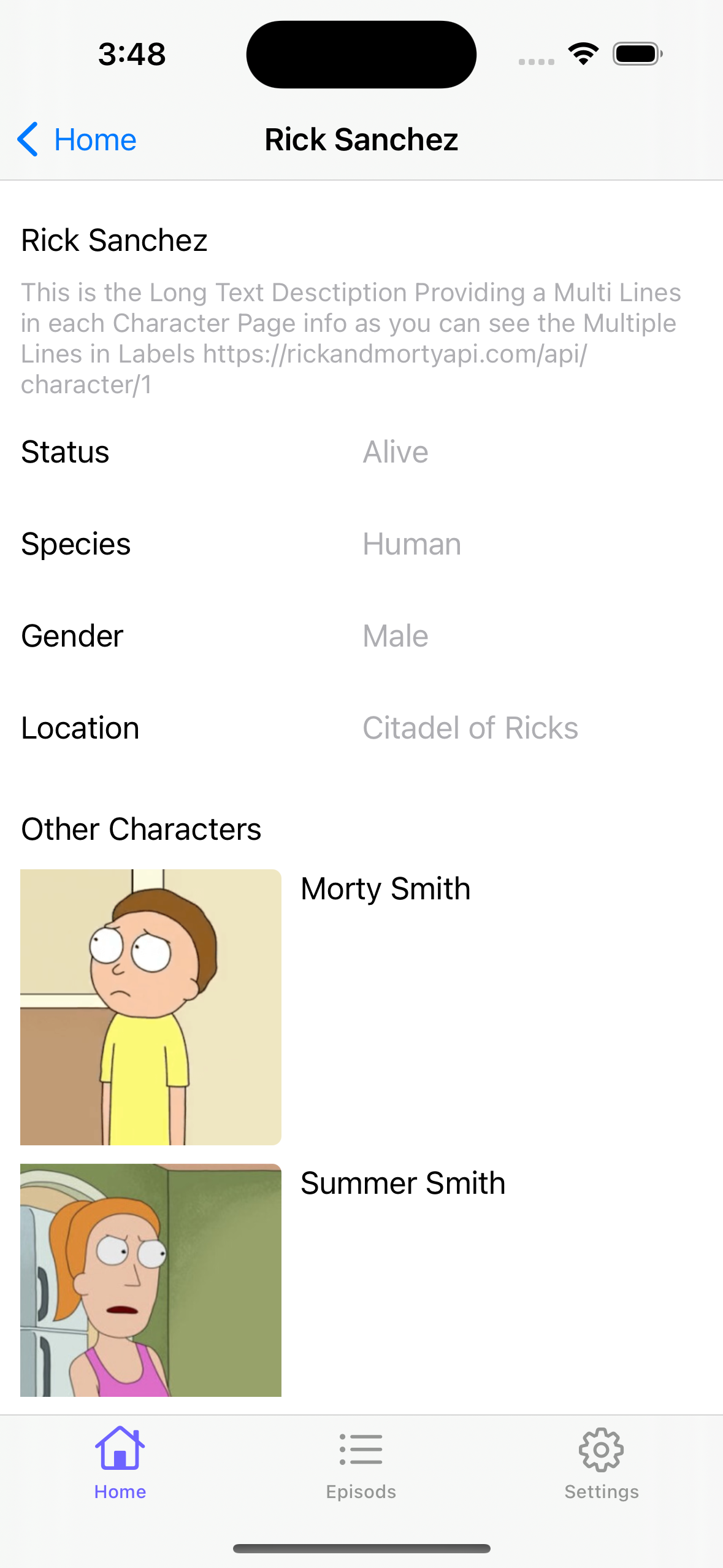 GitHub - Yazan98/rick-morty-ios-app: A Mobile Application for IOS Built Based on Rick and Morty ...