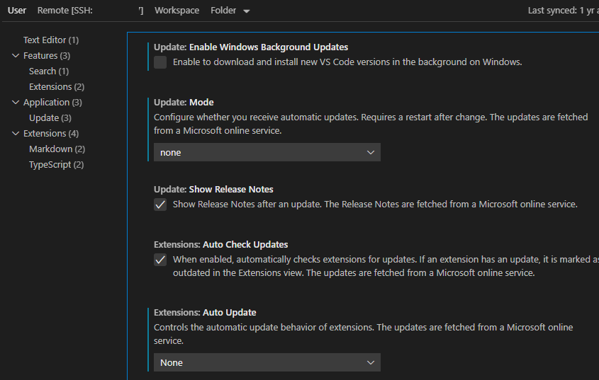 VSCode updates every day to 1.67 despite disabled auto-updates · Issue ...