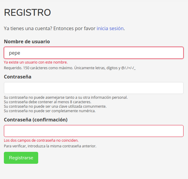Issue With Help Text In Signup Page Template · Issue 12 · Timonweb Django Bulma · Github