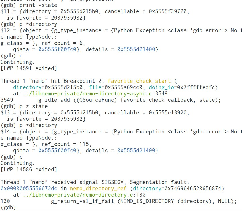 Crashes in favorite_check_callback · Issue #2579 · linuxmint/nemo · GitHub
