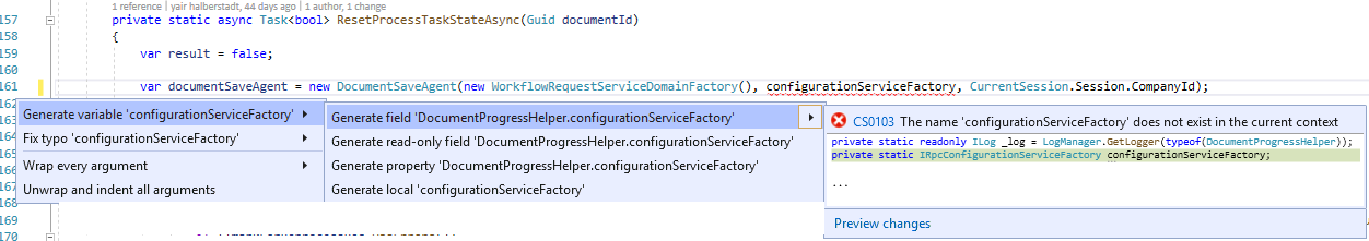 Add generate parameter to Generate Variable code fix options. · Issue #35496 · dotnet/roslyn ...