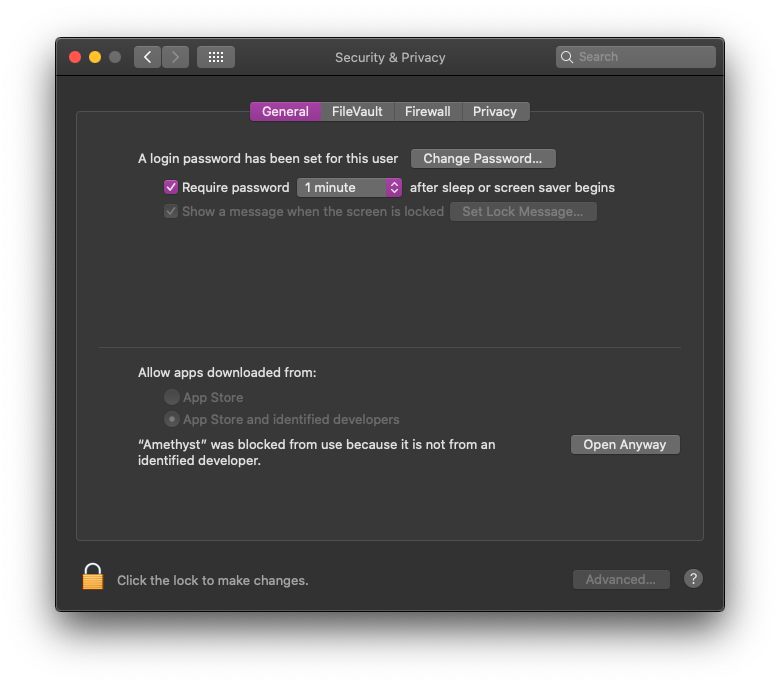 Catalina: Cannot start Amethyst · Issue #893 · ianyh/Amethyst · GitHub