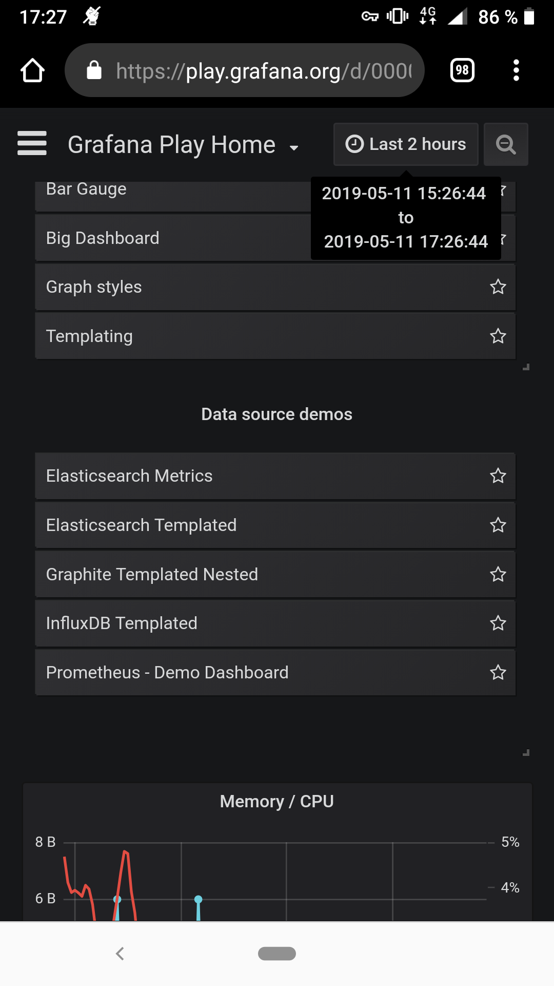 Mobile: time picker tooltip stays visible · Issue #17015 · grafana/grafana · GitHub