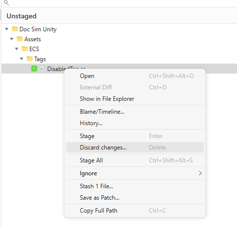 When deleting a file via another Git client, Underline is wrong colour ...